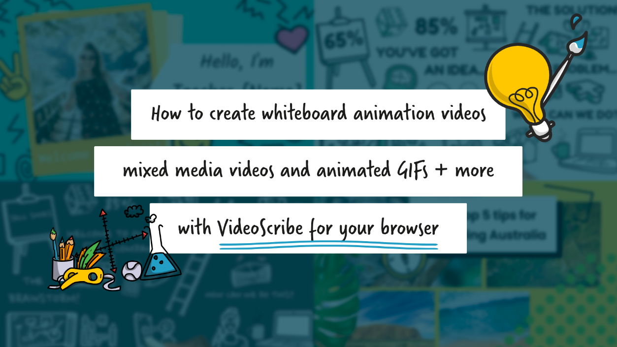 How to create whiteboard animation videos, mixed media videos and animated GIFs + more with ...